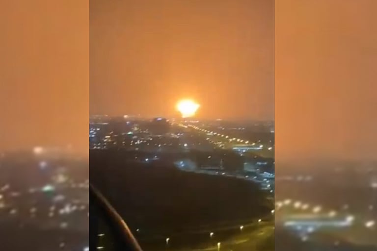 Video: Fiery explosion erupts on ship at major global port in Dubai