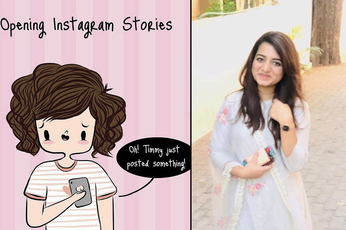 Meet Akshara Ashok, artist behind the goofy Happy Fluff comics on Instagram