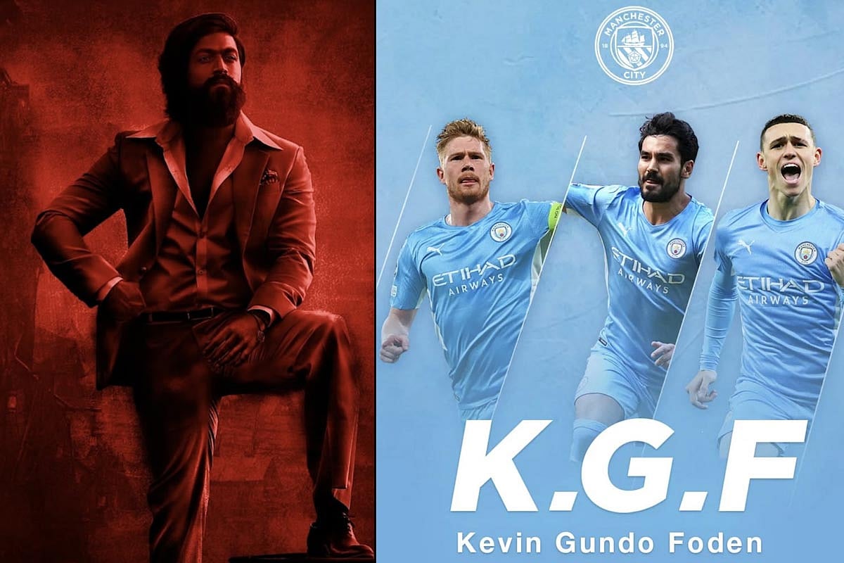 Football club Manchester City pays tribute to Yash’s KGF: Chapter 2