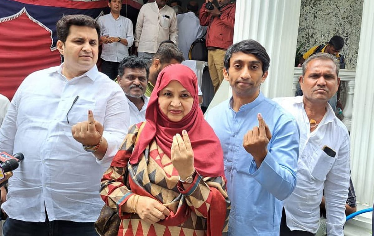 Congress MLA Kaneez Fatima who protested against hijab ban wins