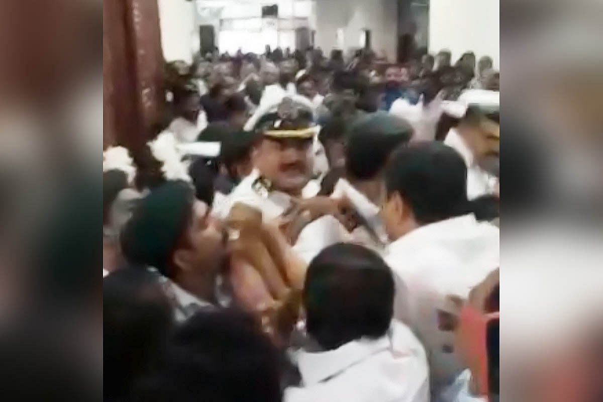 Stormy protest at Kerala Assembly Speaker’s office, Opposition MLAs ...