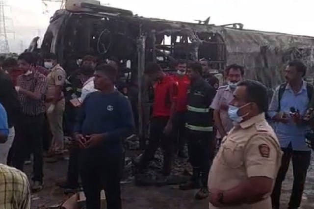 Maharashtra bus tragedy: Tyre burst suspected to have caused accident