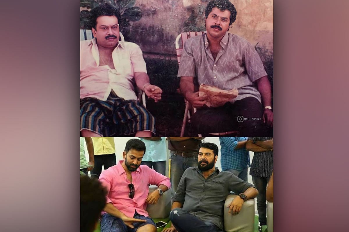 Prithviraj shares throwback picture of his father with Mammootty