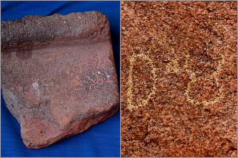 Prakrit language inscriptions along Telangana's Manjira river hints at ...