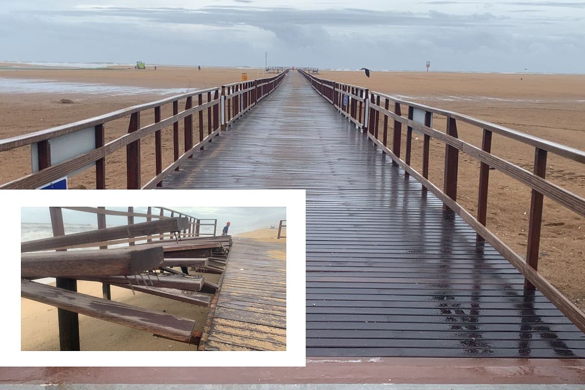 Cyclone Mandous: Marina Beach’s new ramp for persons with disabilities ...