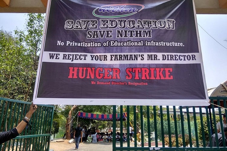 NITHM students begin hunger strike to suspend Director, Congress backs ...