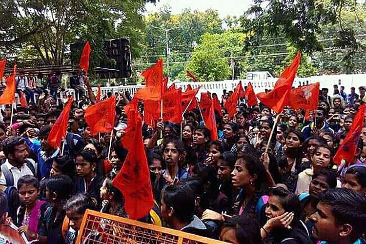 Hundreds of students protest govt's move to shut down Karnataka State ...