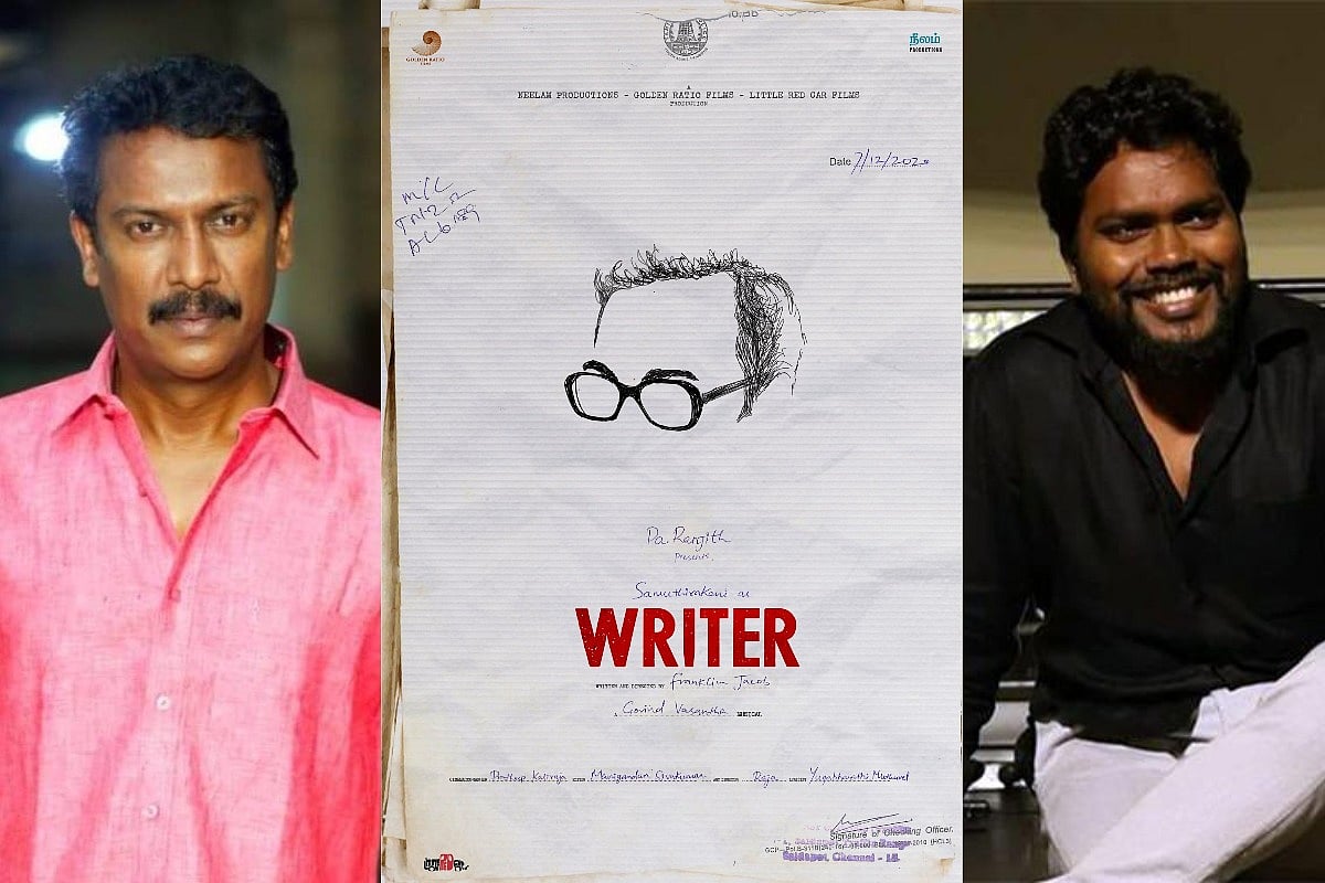 Samuthirakani begins shooting for 'Writer', co-produced by Pa Ranjith