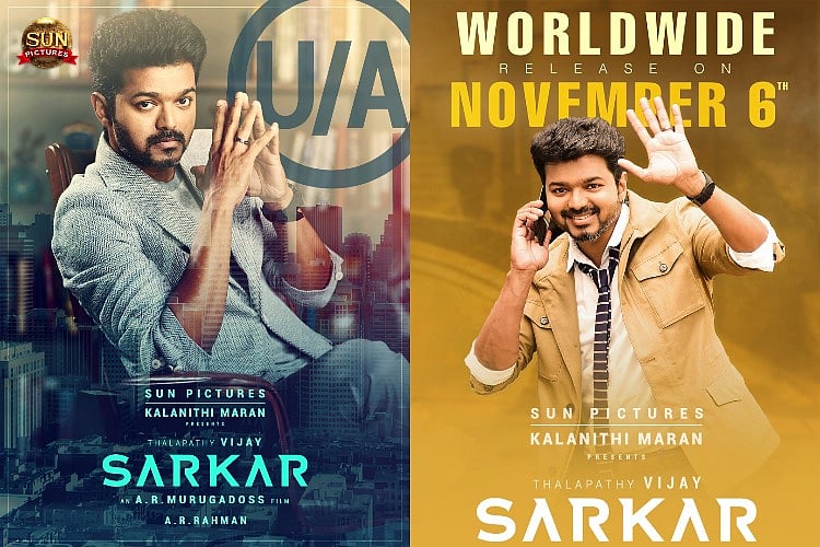 'Sarkar' gets U/A certification, film gears up for Deepavali release