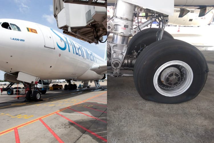 Srilankan Airlines tyre bursts on landing in Chennai, passengers escape ...