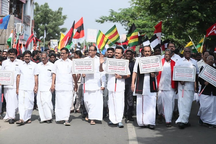 DMK, allies stage rally in Chennai, warn of more protests if CAA not ...
