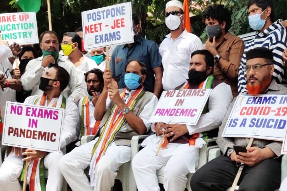 Congress holds nationwide protests against Centre's decision to conduct ...
