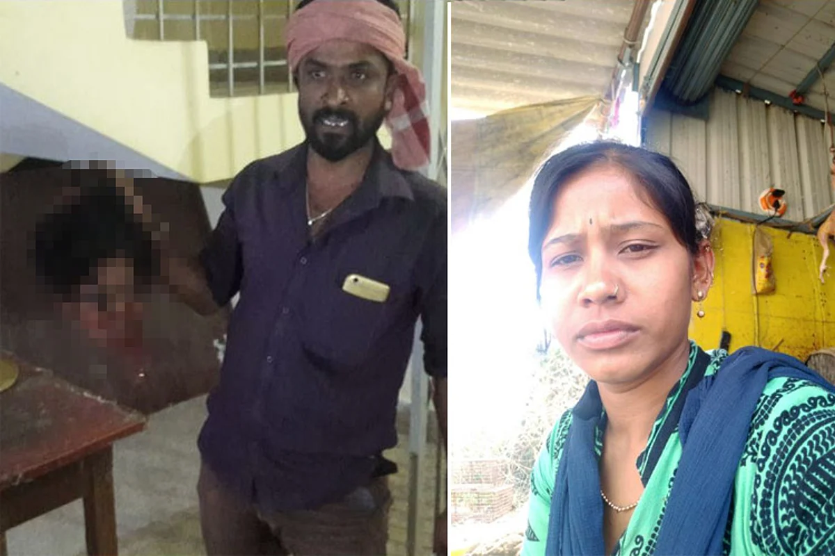 Ktaka Man Beheads Wife Marches Into Police Station With Her Head In A Bag