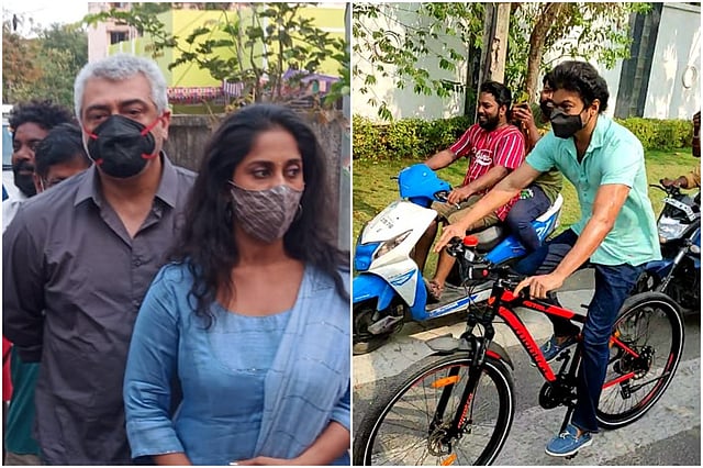 Vijay’s cycle, Ajith’s mask: Tamil Nadu has a field day speculating