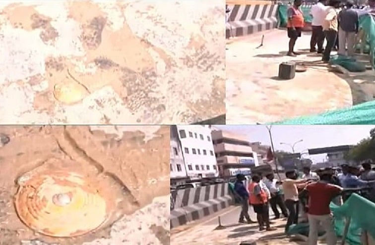 Another road caves in, this time it’s Chennai’s prominent Anna Salai