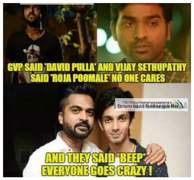 Hilarious memes on Anirudh and Simbu over “beep song” controversy