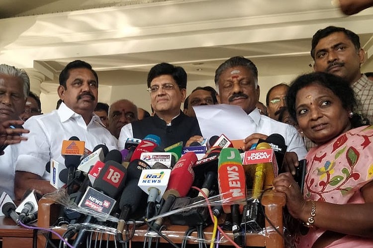 AIADMK-BJP alliance seat sharing list out: Chennai gets split among allies