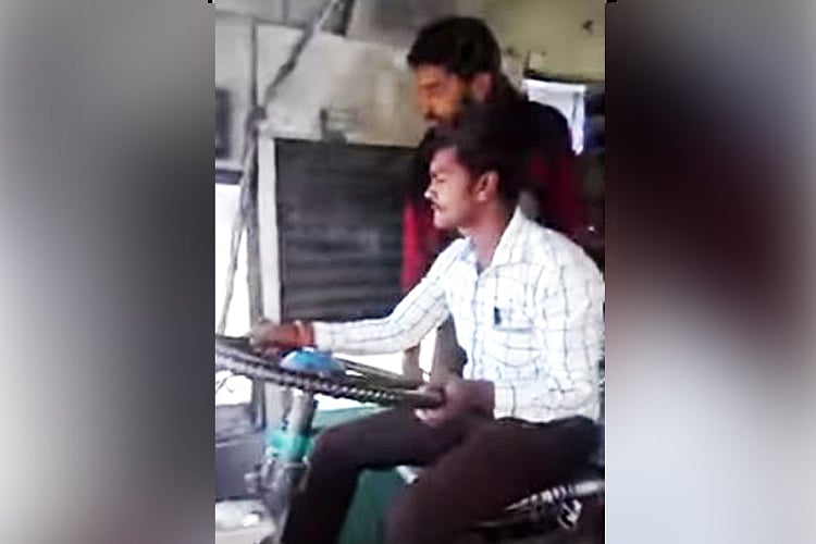 Watch: Shocking video of temporary bus driver in TN letting his friend ...