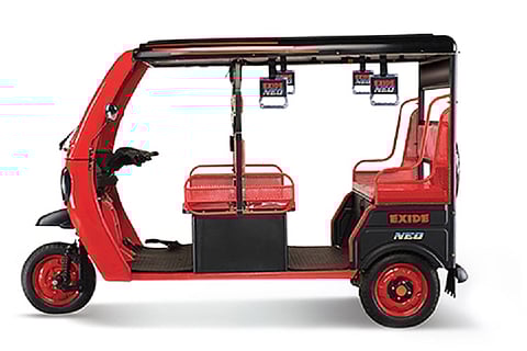 Exide Industries forays into e-rickshaws, launches ‘Exide Neo’