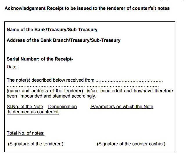 What to do if you are stuck with a fake rupee note?
