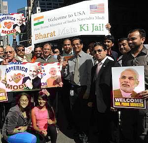 PM Narendra Modi at the 'Big Apple'