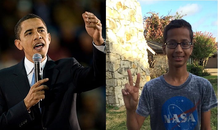 Handcuffed for making clock, look who all have invited Ahmed