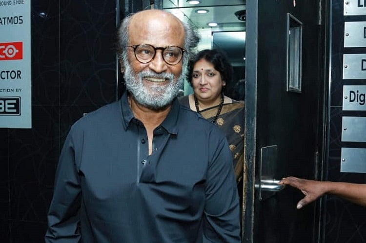 Rajinikanth makes surprise appearance at ‘Shyama Raagam’ screening