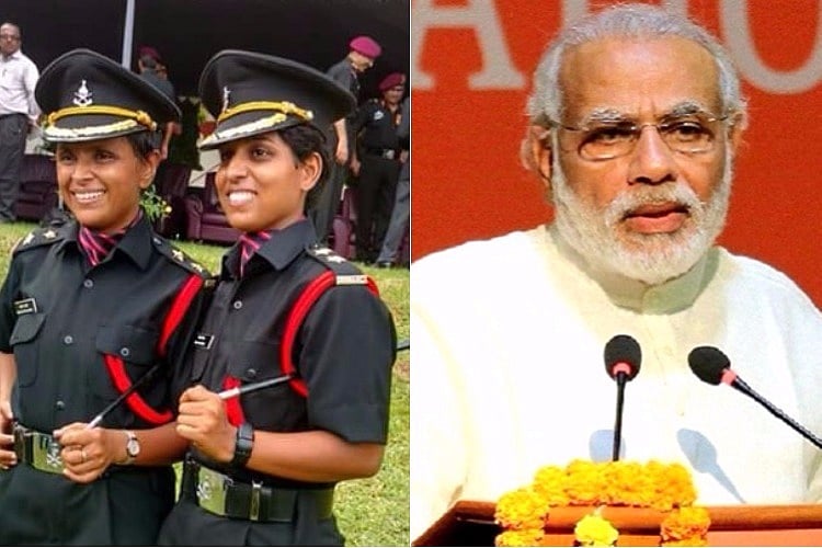 Modi salutes Lieutenants Swati, Nidhi who joined Army after their ...