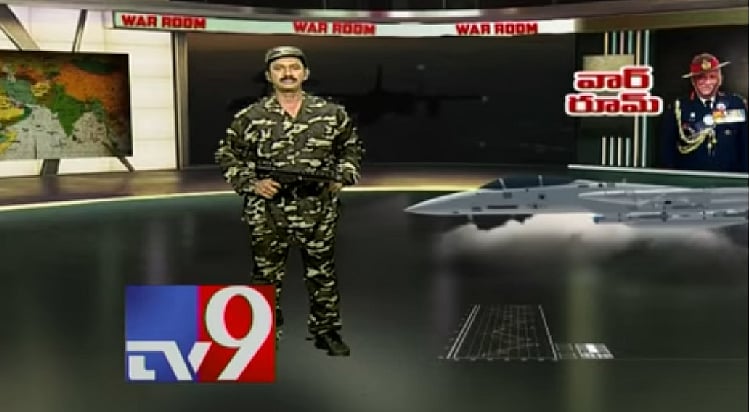 Wearing army fatigues, holding a toy gun, TV9 anchor goes viral