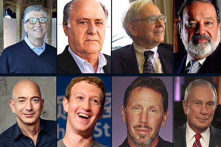 Eight men own as much wealth as half the world, here’s who they are