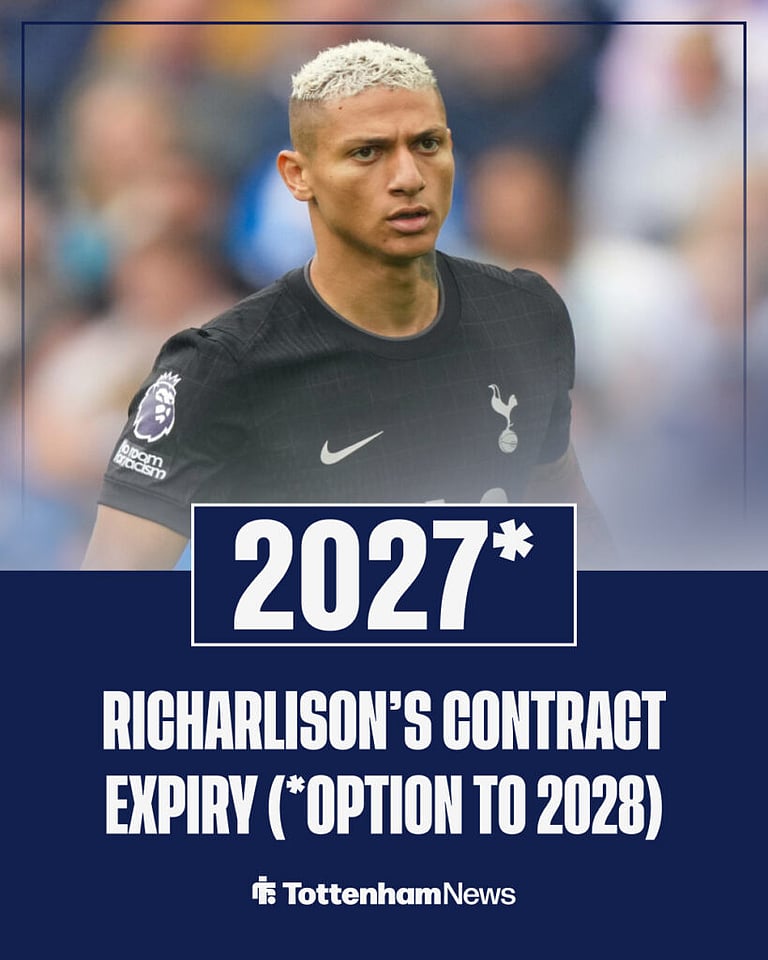 Richarlison contract situation examined as Tottenham exit mooted