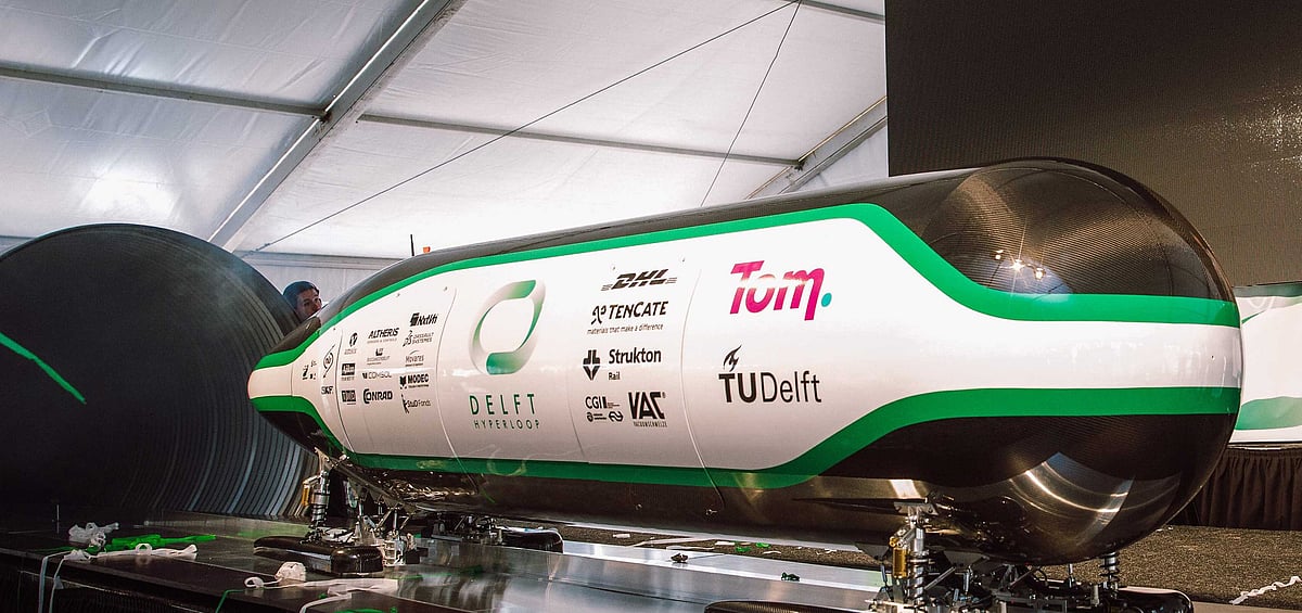 DHL Carries Delft Hyperloop to California for Test