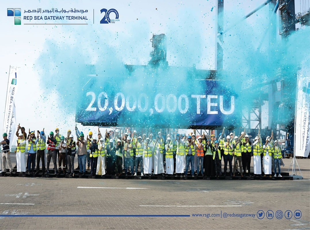 Red Sea Gateway Terminal Celebrates 20 Million TEUs