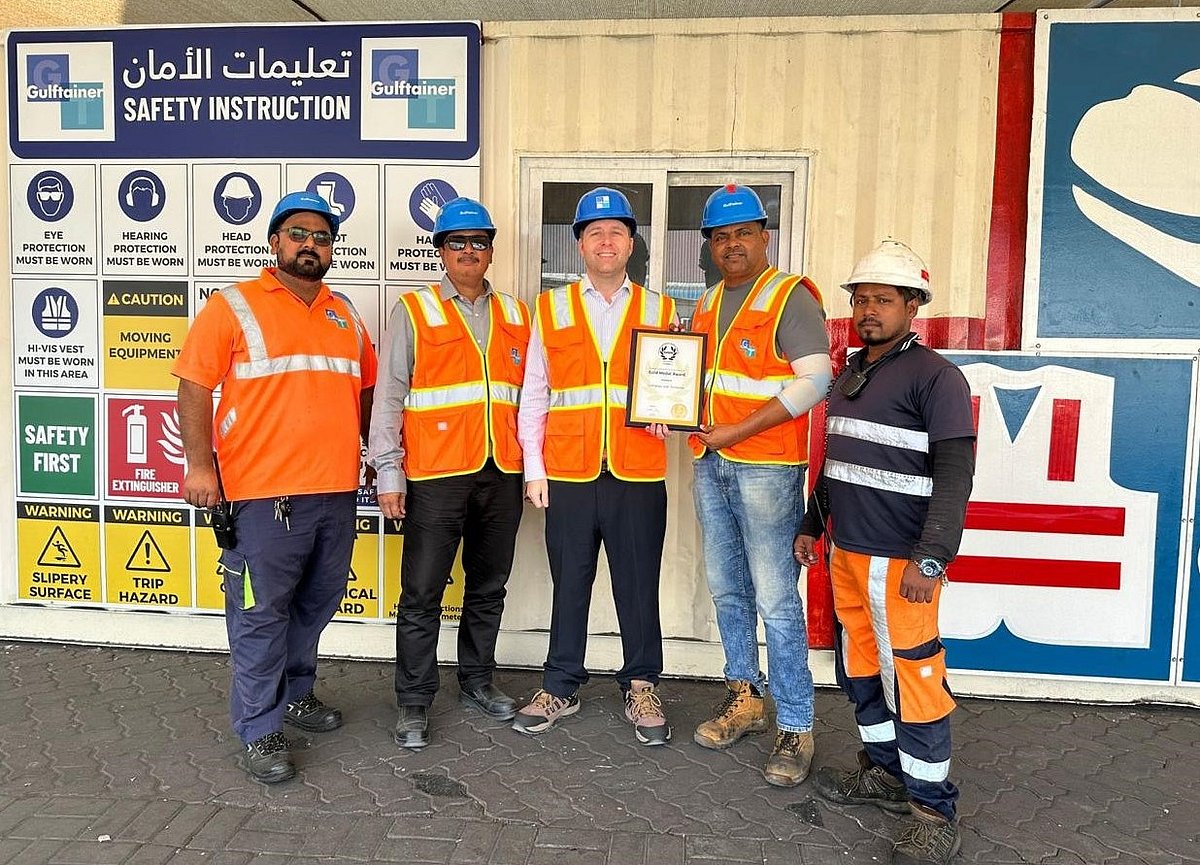 Gulftainer Wins Health & Safety Gold Medal Award 6th Year in a Row
