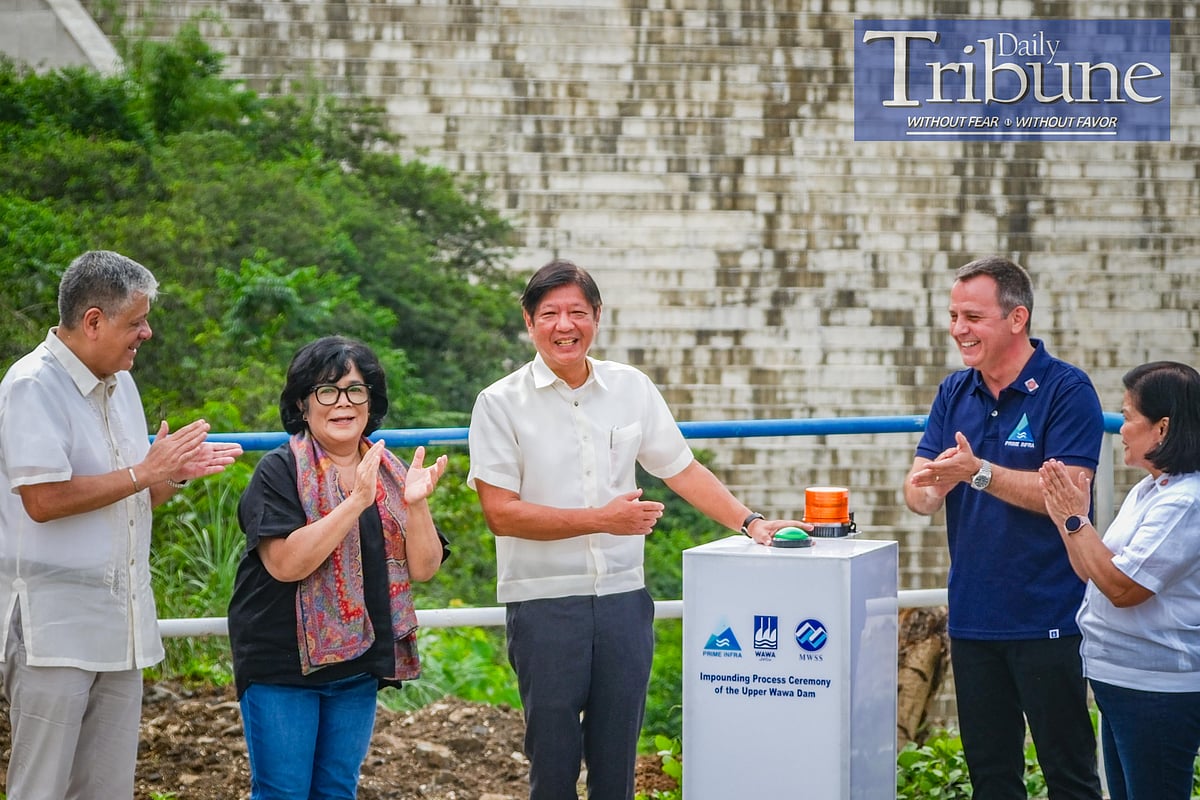 PBBM leads Upper Wawa Dam impounding process ceremony