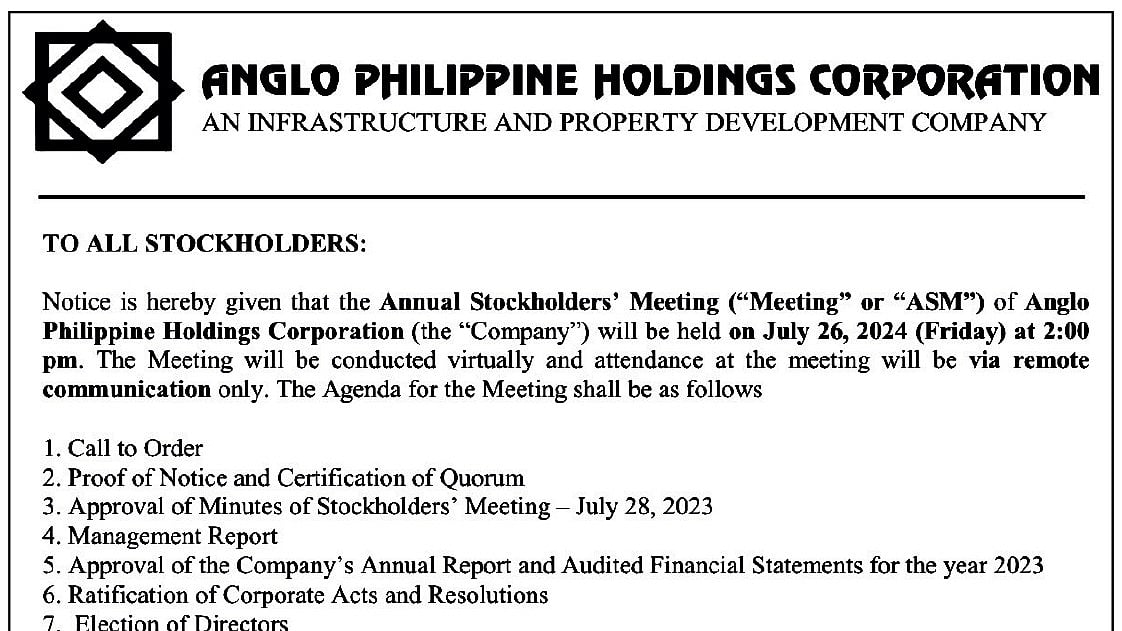 Anglo Philippine Holdings Corporation - An Infrastructure and Property ...