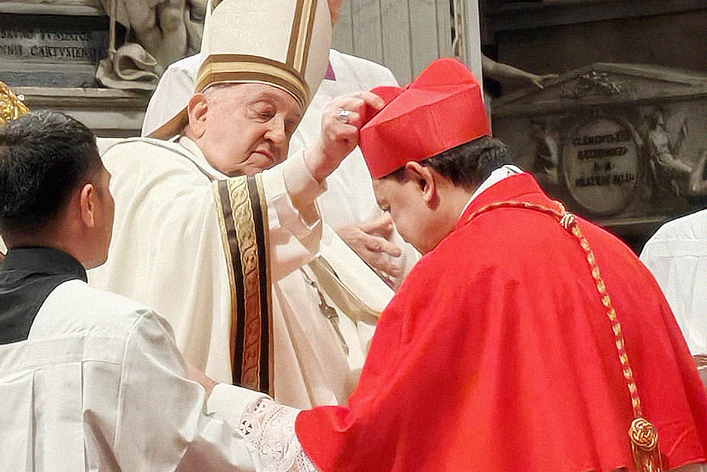 Cardinal David flies to Rome to attend Pope Francis' funeral