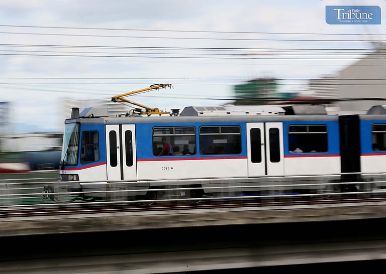 MRT Line 3 undergoing rail grinding