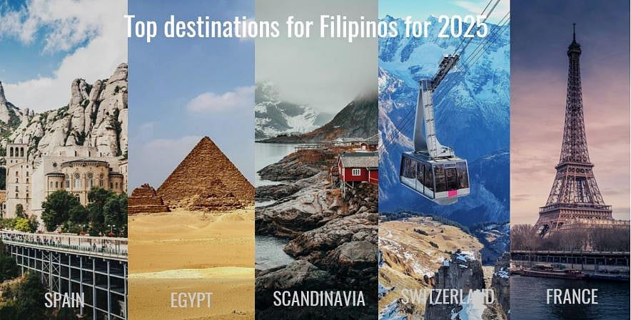 Most sought-after destinations for Filipino travelers