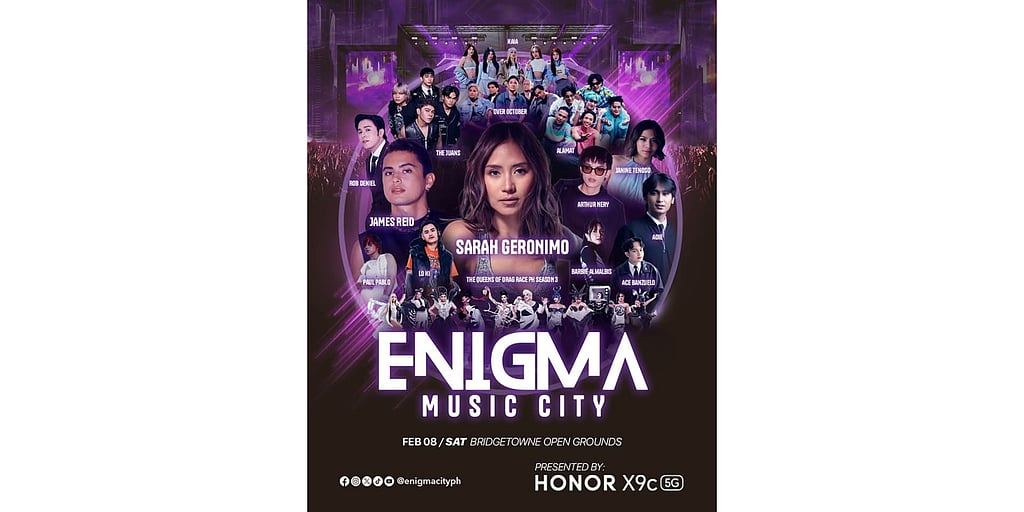 Enigma Music City 2025: Sarah Geronimo and James Reid Lead Star-Studded ...