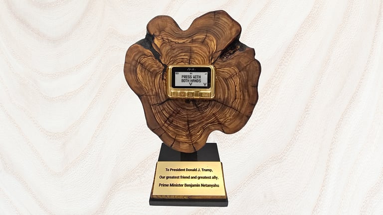 Israel's Netanyahu gifts golden pager to Trump