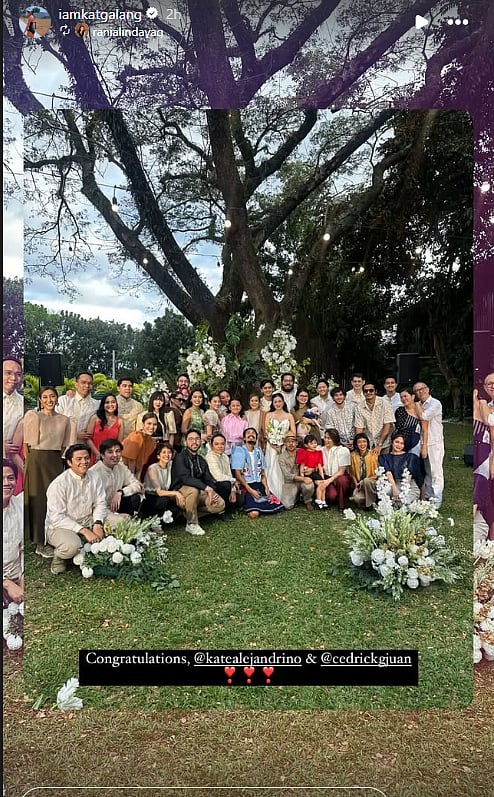 Cedrick Juan and Kate Alejandrino Celebrate Love in Intimate Garden Wedding