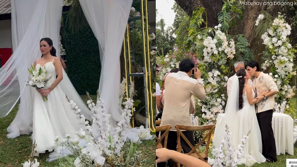 Cedrick Juan and Kate Alejandrino Celebrate Love in Intimate Garden Wedding