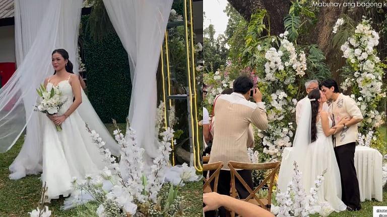 Cedrick Juan and Kate Alejandrino Celebrate Love in Intimate Garden Wedding