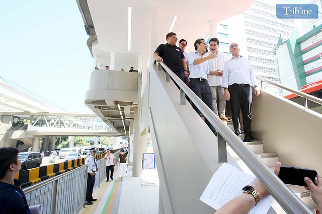 Officials inspect newly opened SM North EDSA Busway Concourse