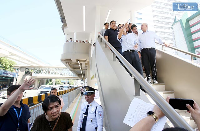 Officials inspect newly opened SM North EDSA Busway Concourse