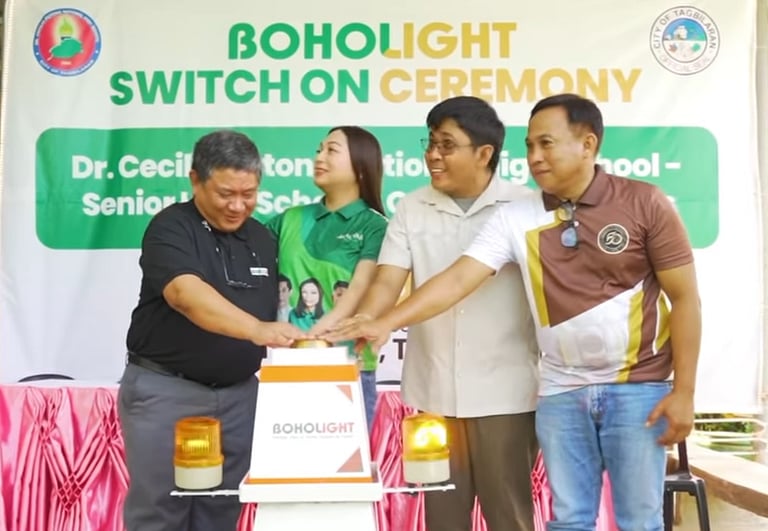 Dr. Cecilio Putong National High School in Bohol Connected to Power ...
