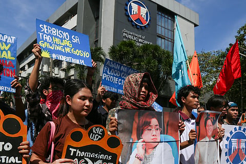 Students stage protest vs corruption in DPWH