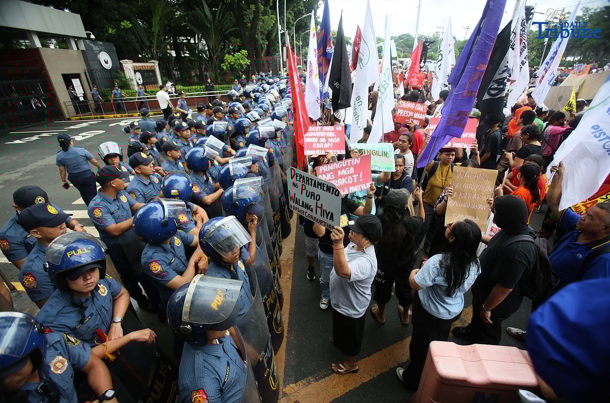 AFP on red alert, PNP reports 'generally peaceful' amid protest over ...