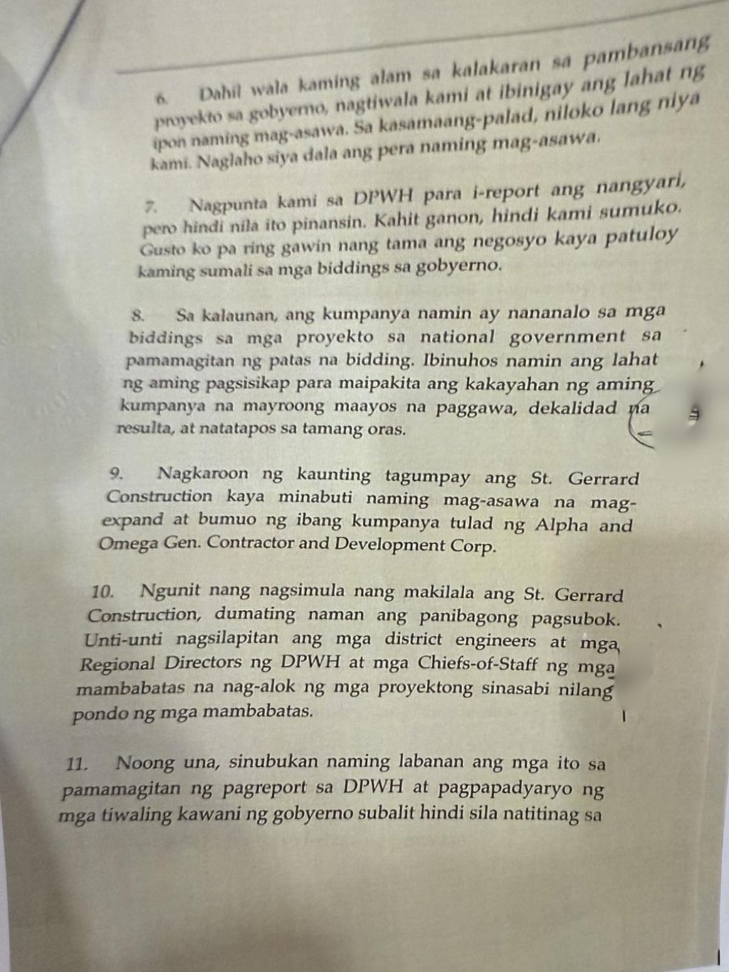 Discayas submit affidavit on corruption in DPWH projects